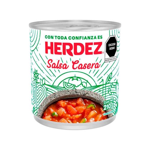SALSA CASERA HERDEZ LATA 210GR – Más Bodega y Logística